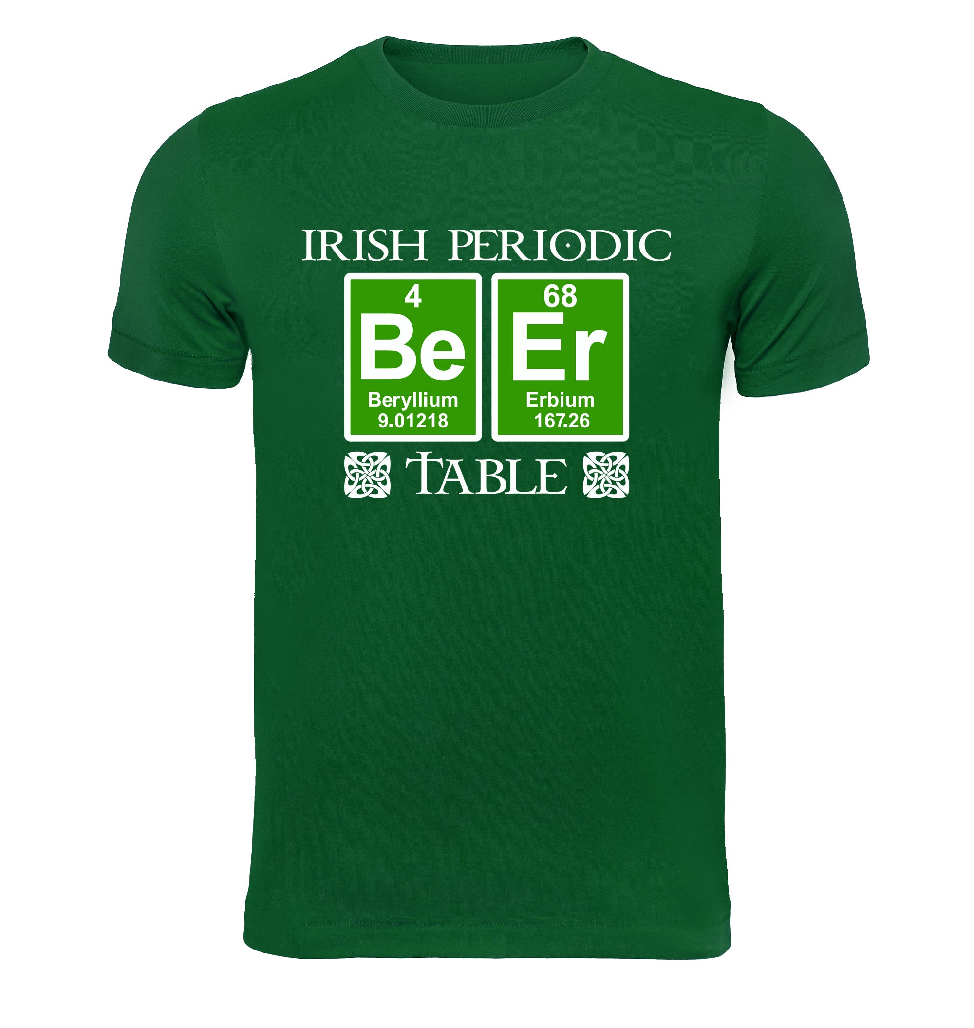 Irish Periodic Table St. Paddy's Day Beer T-Shirt | Gift For Beer ...