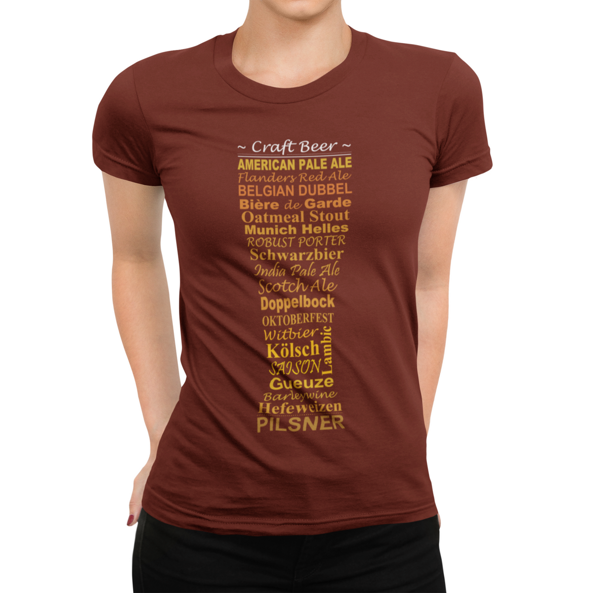 Craft Beer Styles Beer T-Shirt | Great Gift For Beer Lovers - BrewSwag